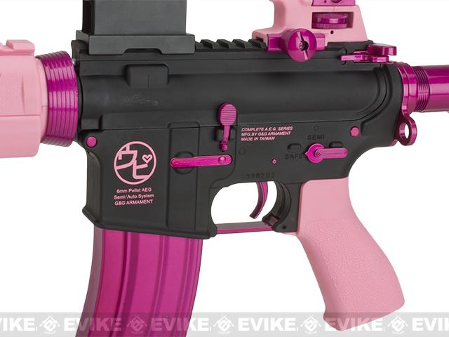 G&G Airsoft CM16 MOD-0 Airsoft M4 AEG Rifle UPI Edition - Pink/Black ...