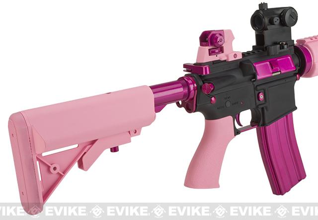 G&G Airsoft CM16 MOD-0 Airsoft M4 AEG Rifle UPI Edition - Pink/Black ...