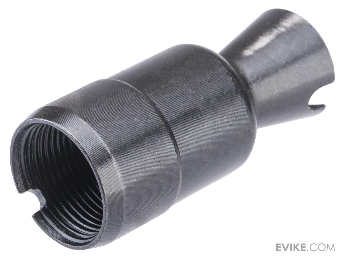 E&L Airsoft 24mm Positive Steel Flash Hider for AK-104 / 105 Series Airsoft AEG Rifles ...