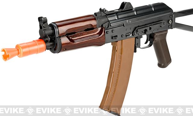 z E&L Airsoft AK-74U A104 Gen. 2 Full Metal AEG Rifle w/ Real Wood Handguard & Steel Folding ...
