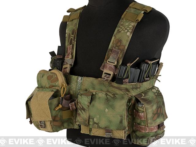 Emerson Split Front Chest Rig w/ Pouches - Woodland Serpent, Tactical ...