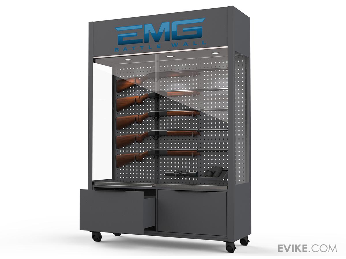 EMG Battle Wall Professional Grade Light Up Rolling Cabinet w/ Drawers ...