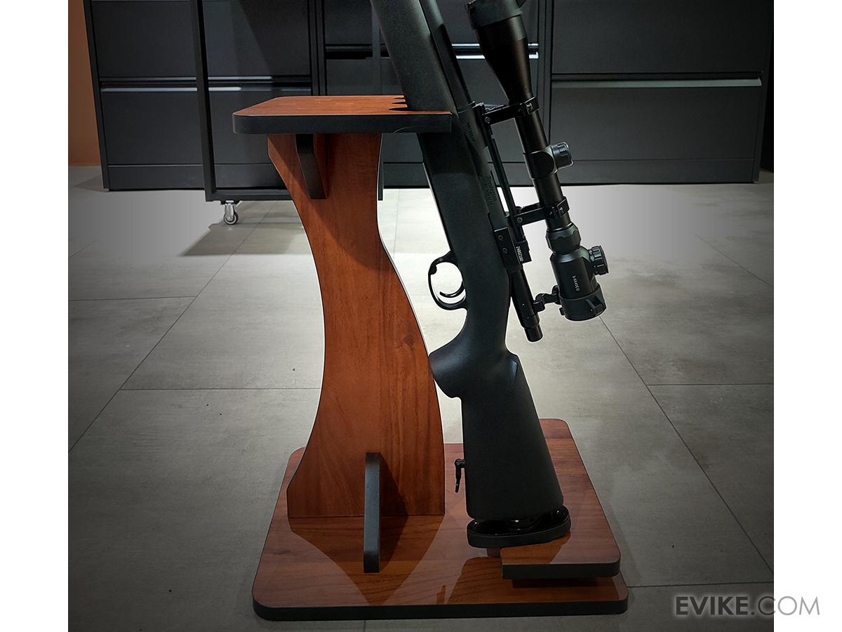 EMG Wooden Organizational Gun Rack / Display Stand (Capacity: 3 Long ...