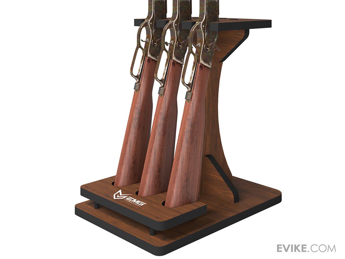 EMG Wooden Organizational Gun Rack / Display Stand (Capacity: 3 Long ...