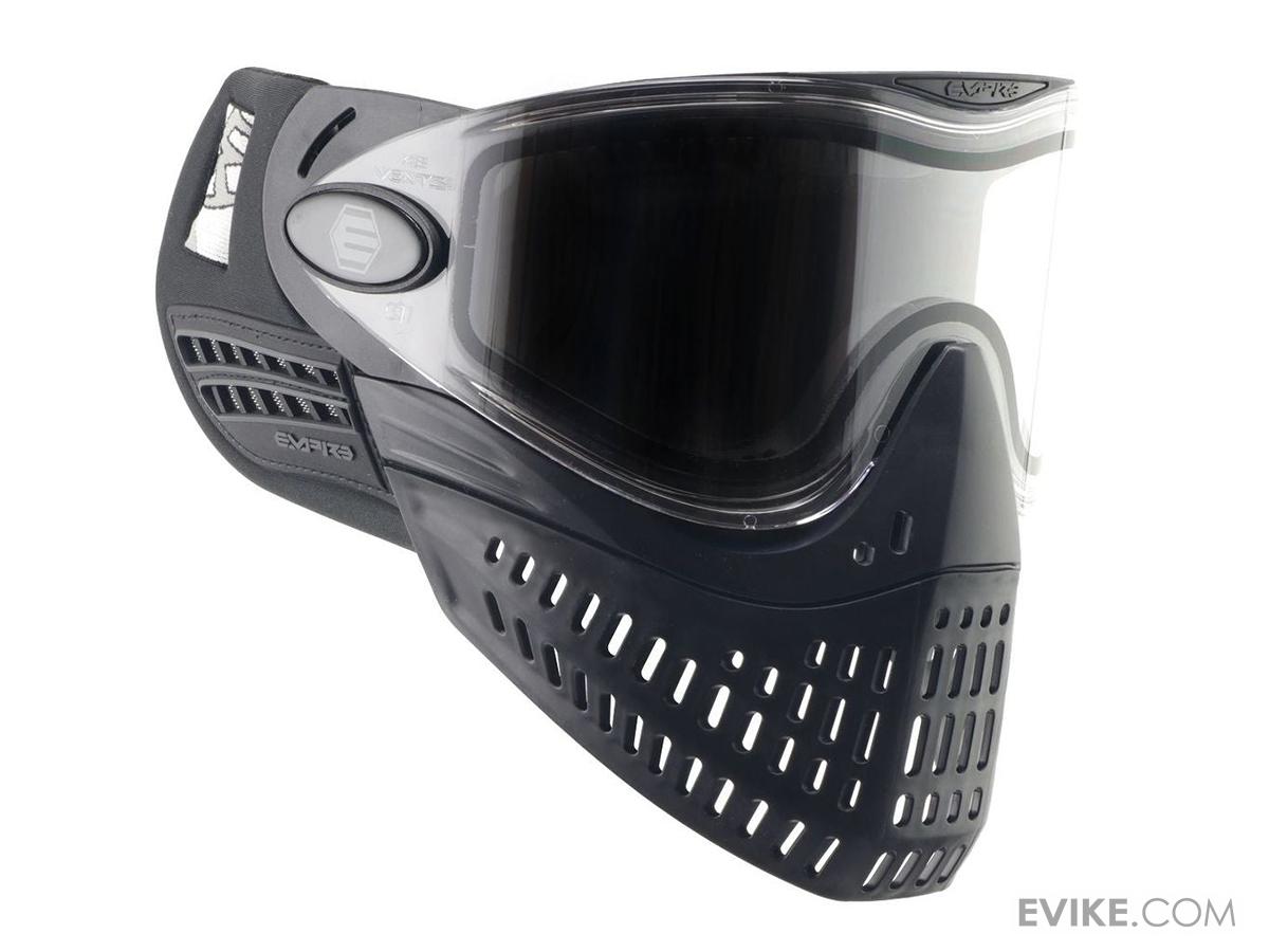 Empire Paintball e-Vent Full Face Mask (Color: Black / Clear Thermal ...