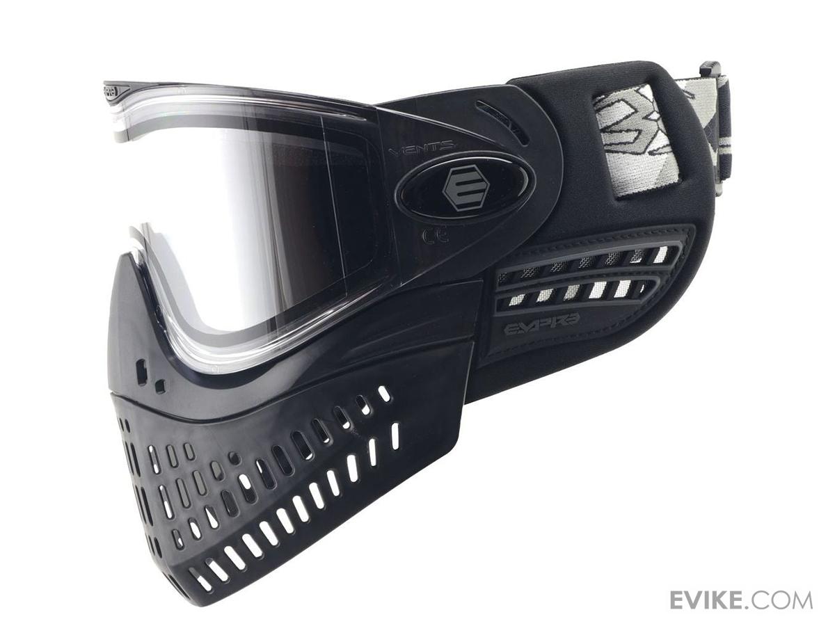 Empire Paintball e-Vent Full Face Mask (Color: Black / Clear Thermal ...