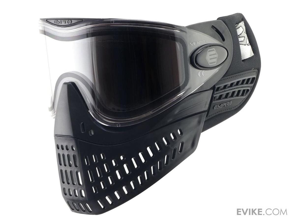 Empire Paintball e-Vent Full Face Mask (Color: Black / Clear Thermal ...