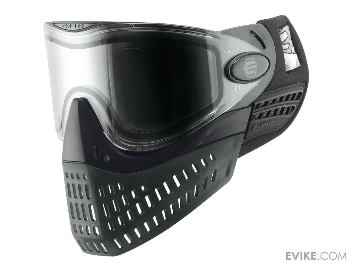 Empire Paintball e-Vent Full Face Mask (Color: Grey / Clear Thermal ...