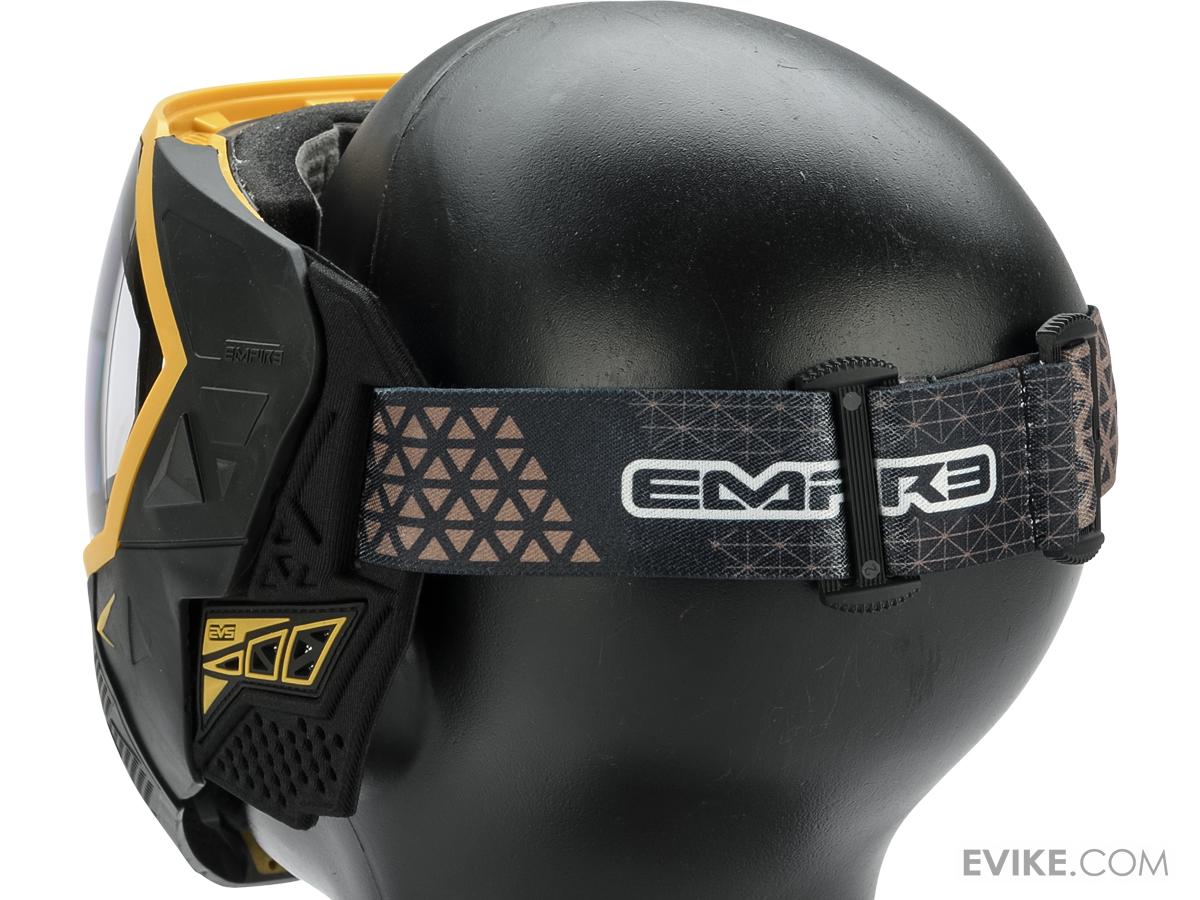 Empire Paintball EVS Full Face Mask (Color: Black & Gold / Clear ...