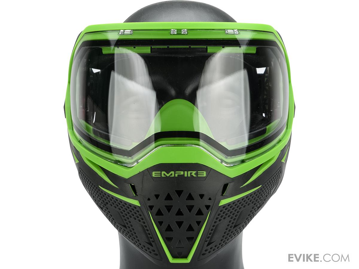 Empire Paintball EVS Full Face Mask (Color: Black & Lime / Clear ...