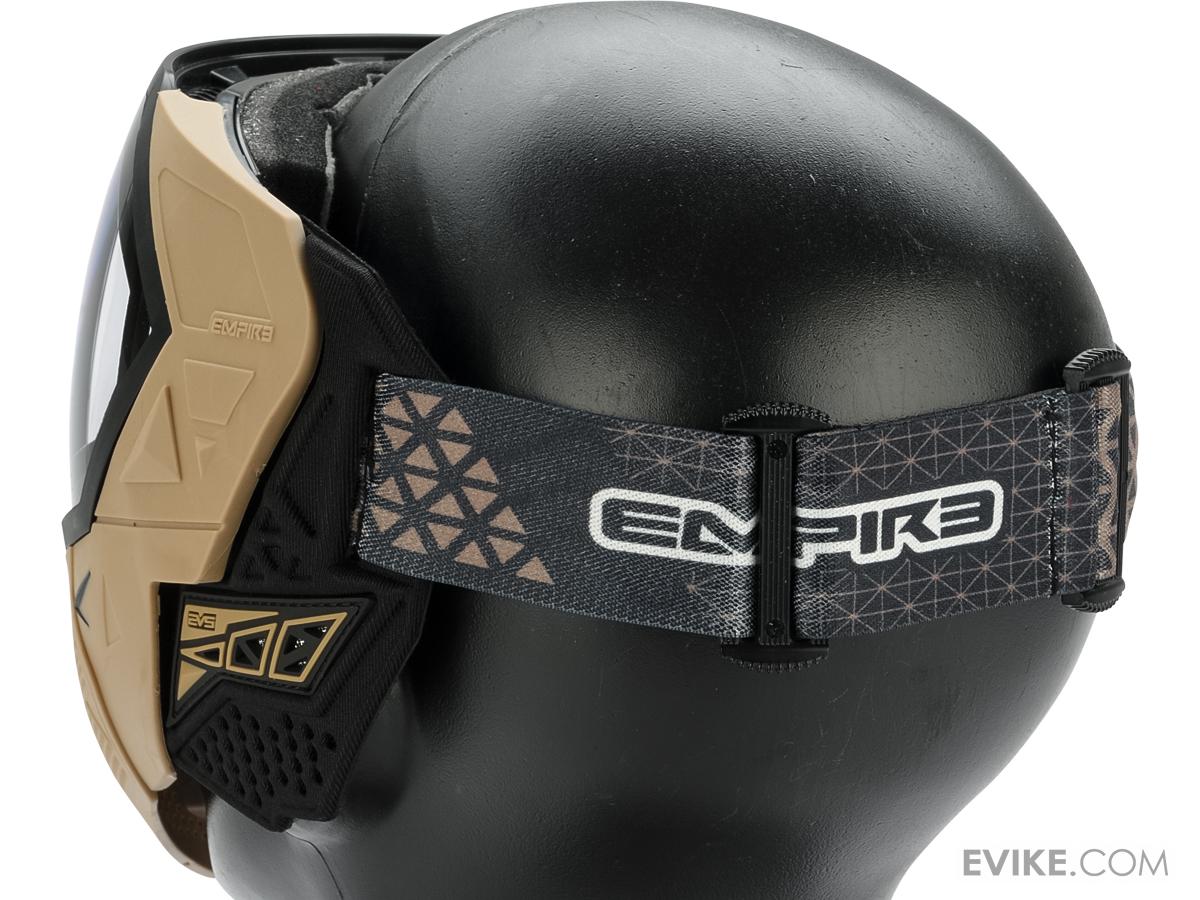 Empire Paintball EVS Full Face Mask (Color: Black & Tan / Clear Thermal ...