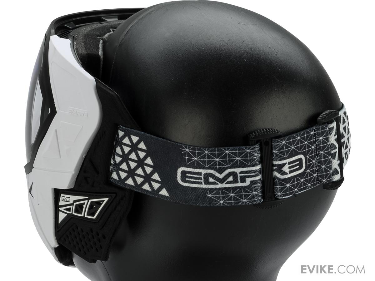 Empire Paintball EVS Full Face Mask (Color: Black & White / Clear ...