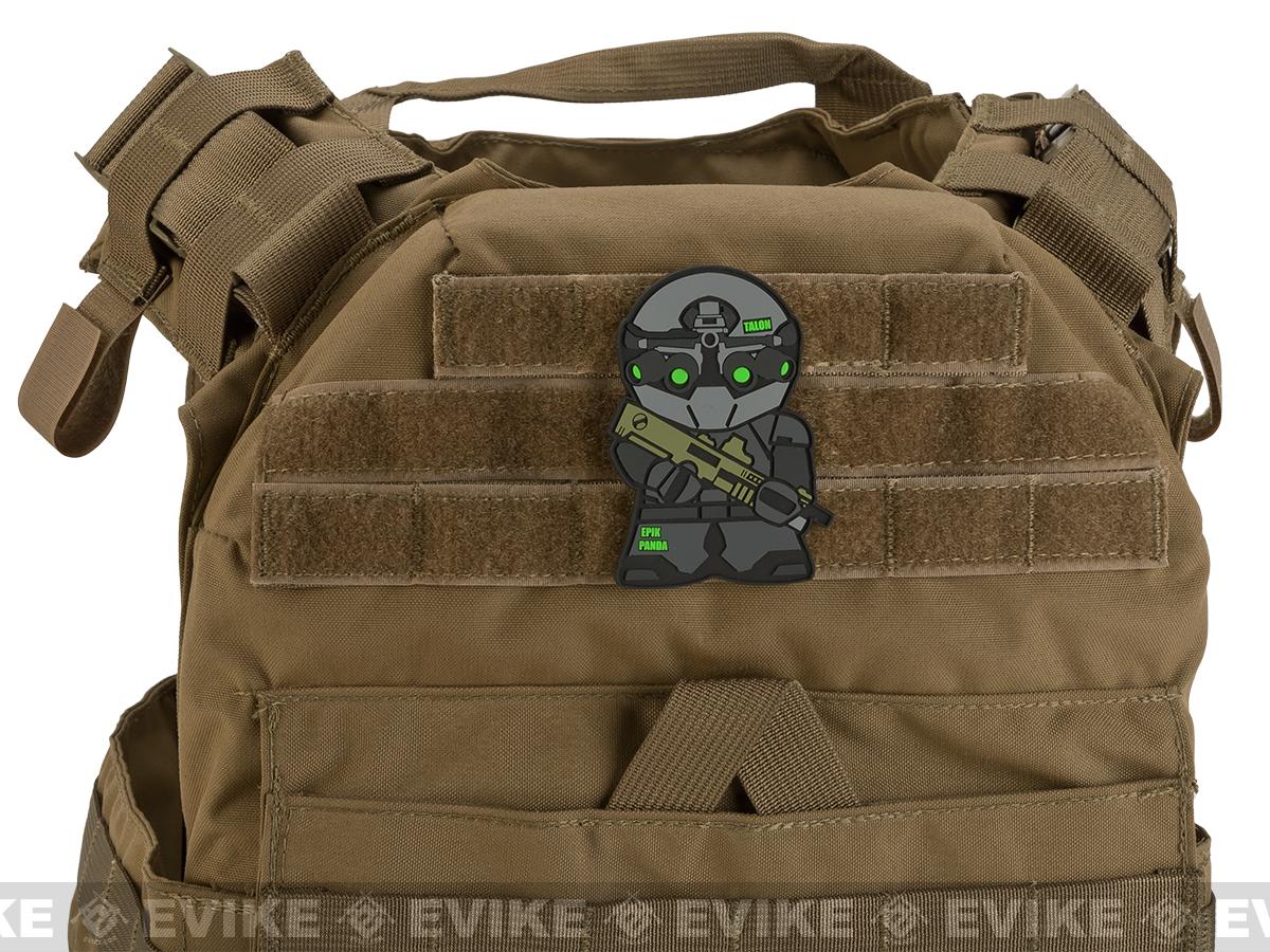 Epik Panda "Black Talon Panda" PVC Rubber Hook and Loop Morale Patch ...