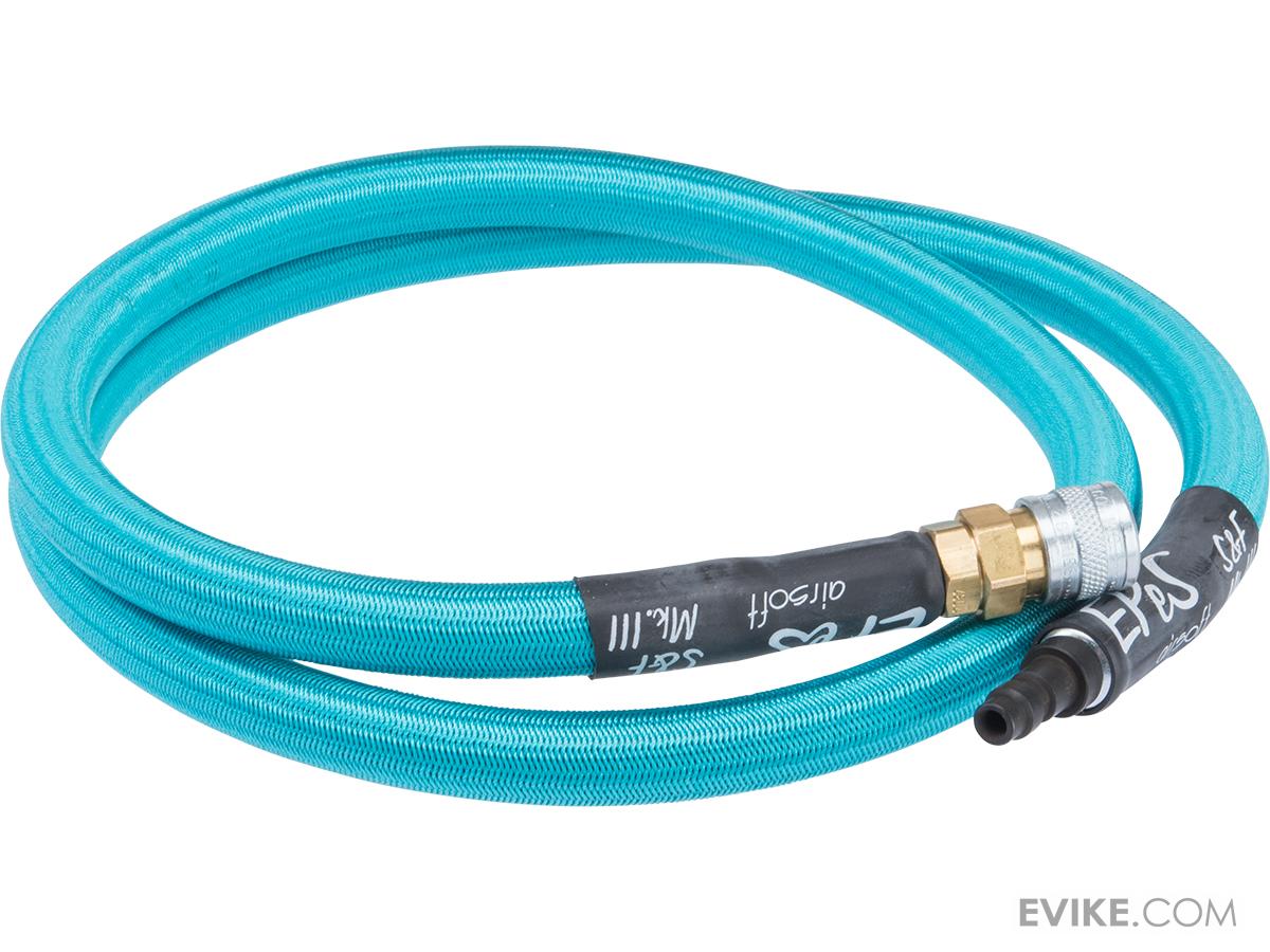 EPeS Airsoft Soft & Flexible Mk.III Braided HPA Hose (Color: Ocean Blue ...