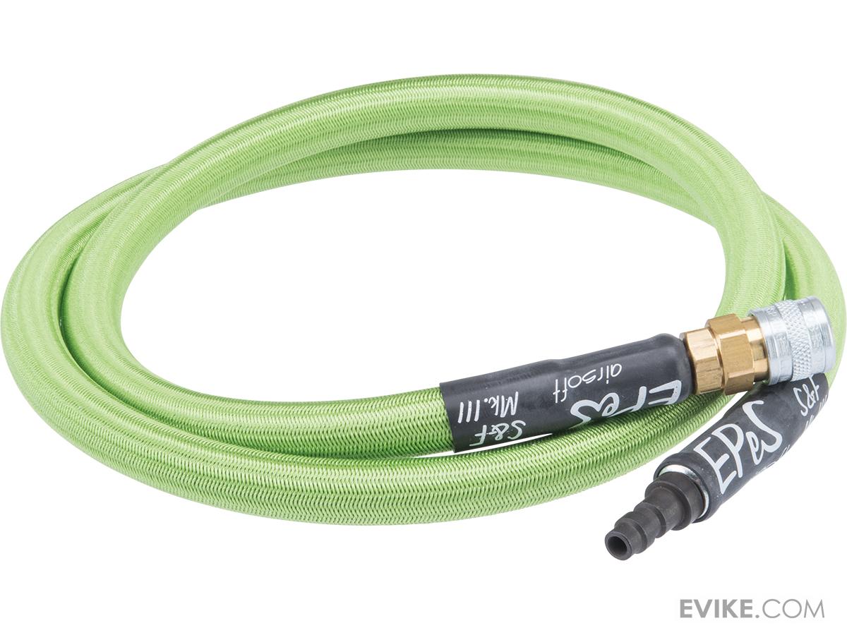EPeS Airsoft Soft & Flexible Mk.III Braided HPA Hose (Color: Spring ...