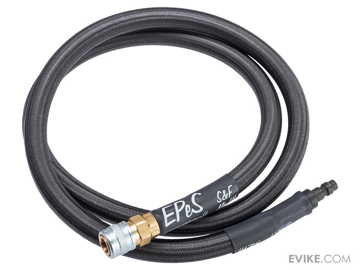 EPeS Airsoft Soft & Flexible Mk.III Braided HPA Hose (Color: Steel Grey ...