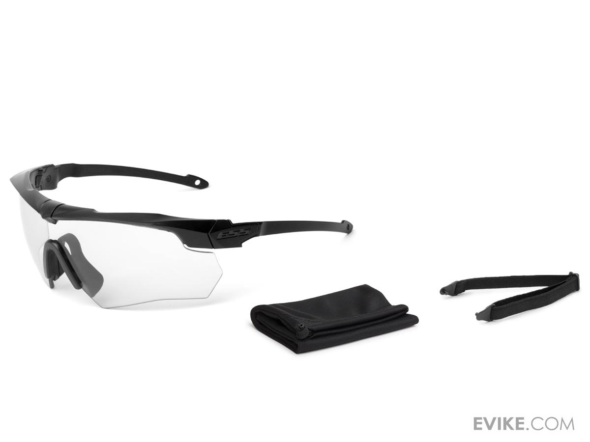 ESS Crossbow Suppressor Ballistic Eyeshield (Color: Black Frame / Clear ...