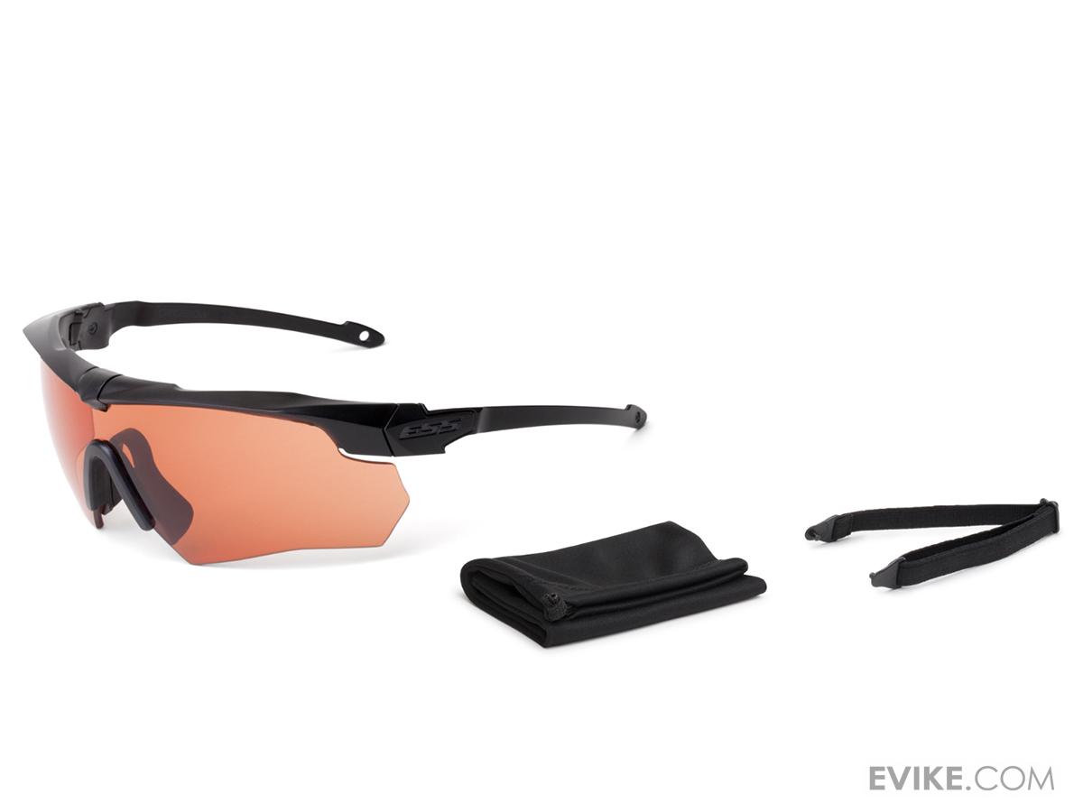 ESS Crossbow Suppressor Ballistic Eyeshield (Color: Black Frame / HD ...