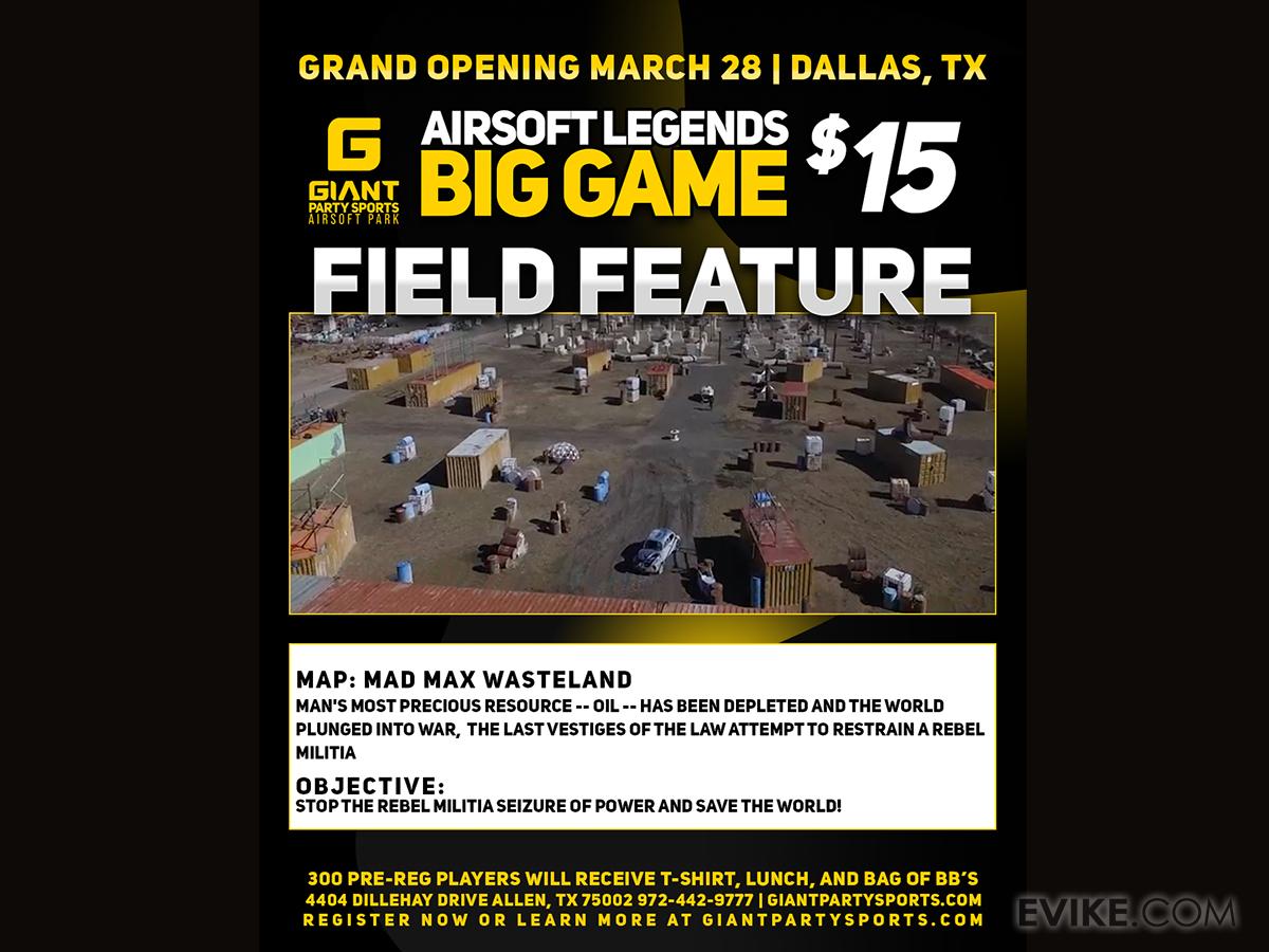 Giant Party Sports Airsoft Legends BIG GAME Opening Day Event - March ...