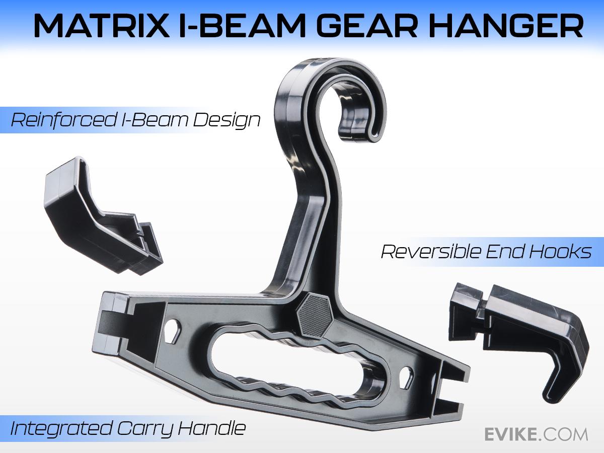 EMG Battle Wall "I-Beam" Modular Gear Hangers (Color: Pitch Black / 2 ...