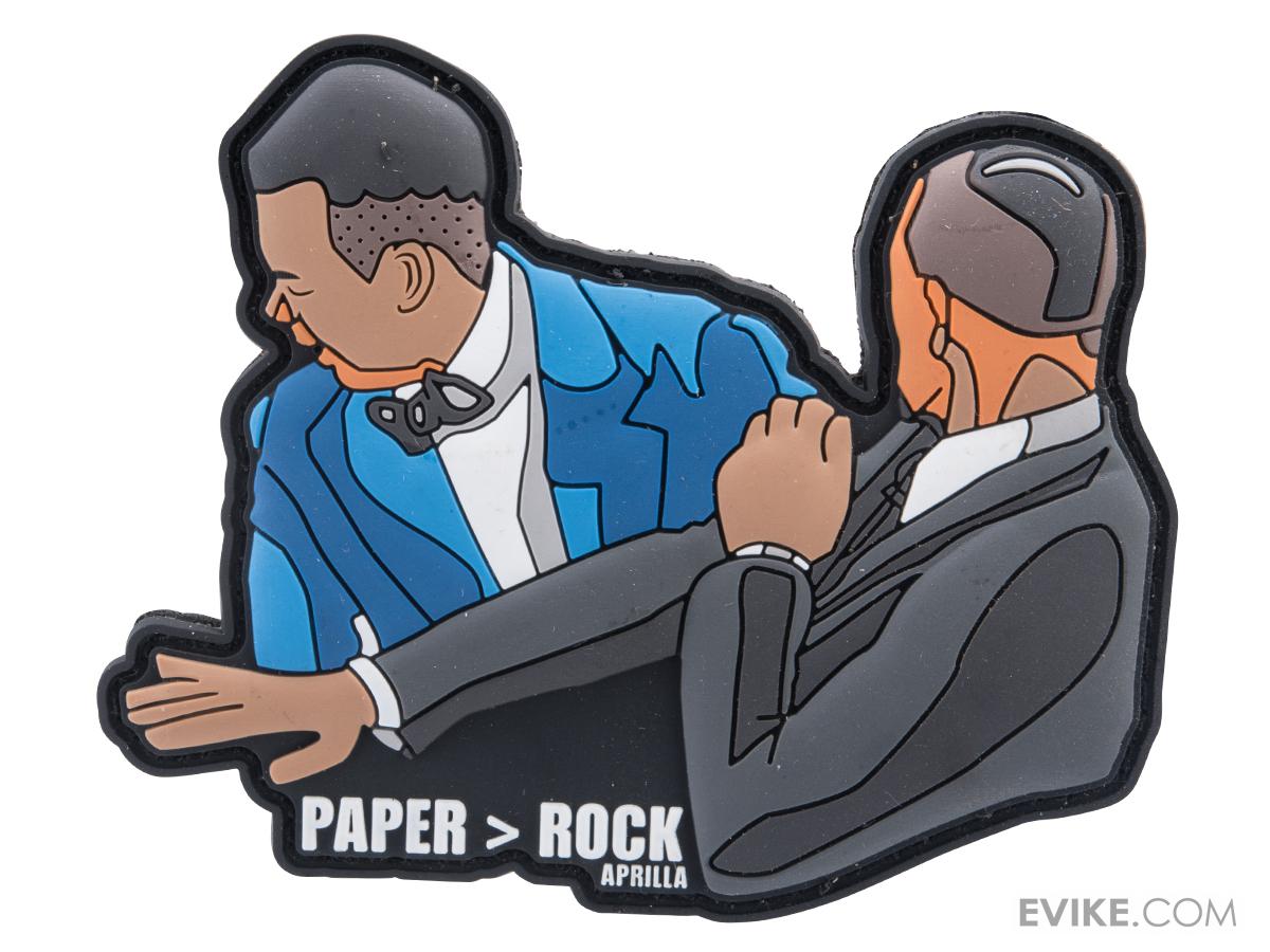 Aprilla Design "Paper / Rock" PVC Morale Patch, Tactical Gear/Apparel ...