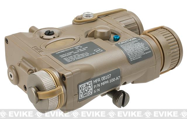 Element AN/PEQ-16A Style Airsoft LED Illuminator & Laser Combo (Color ...