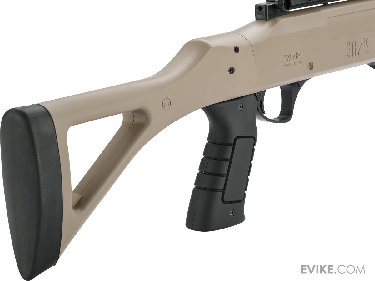 FABARM STF12 Pump Action Tri-Shot Airsoft Shotgun (Model: Compact / Flat Dark Earth), Airsoft ...