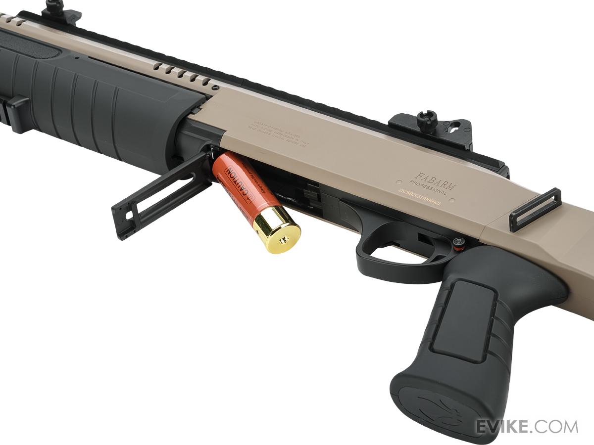 FABARM STF12 Pump Action Tri-Shot Airsoft Shotgun (Model: Full Size / Dark Earth), Airsoft Guns ...