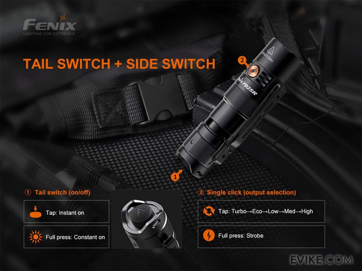 Fenix 800 Lumens PD25R Rechargeable EDC Flashlight, Accessories & Parts ...