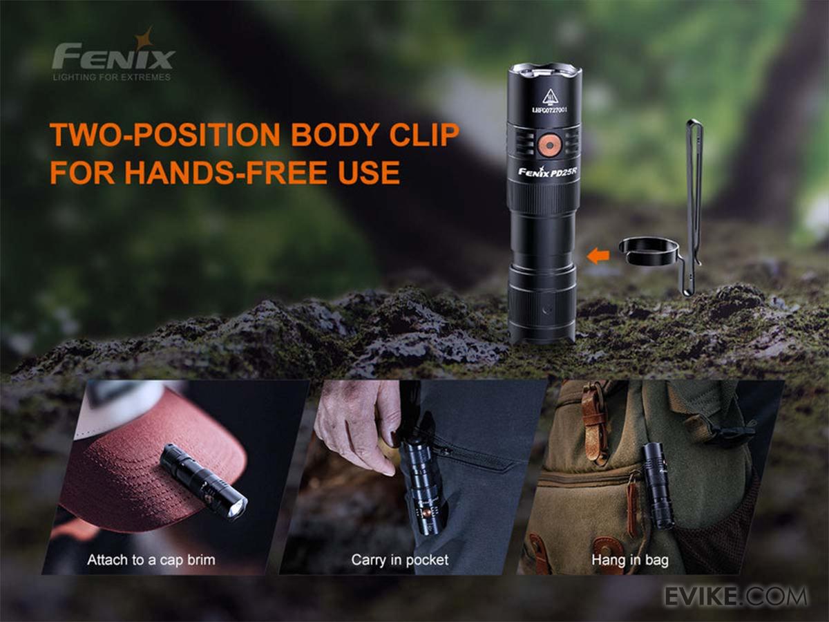 Fenix 800 Lumens PD25R Rechargeable EDC Flashlight, Accessories & Parts ...