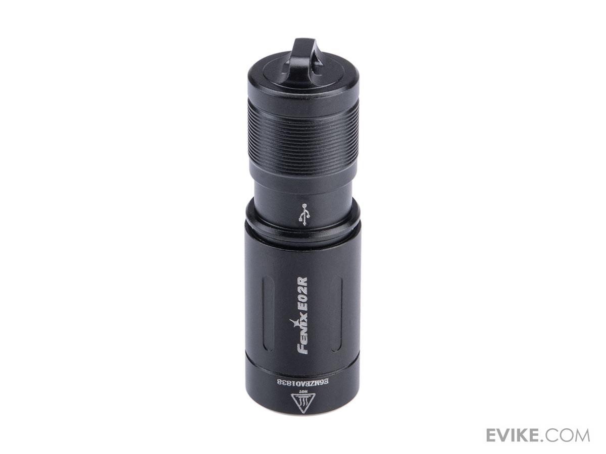 Fenix E02R Rechargeable 200 Lumen EDC Keychain Flashlight (Color: Black), Accessories & Parts ...