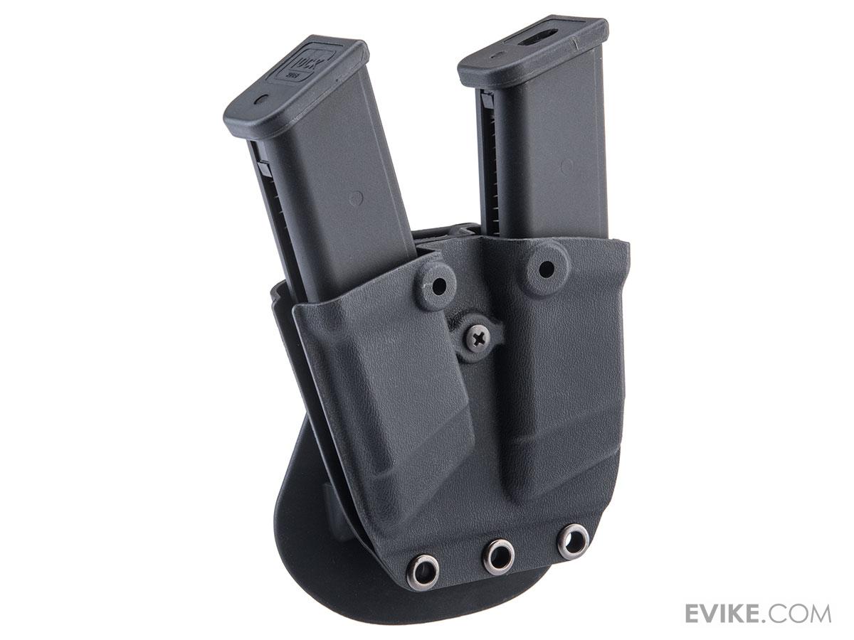 FMA Kydex Pistol Magazine Holster (Color: Black / Double), Tactical ...