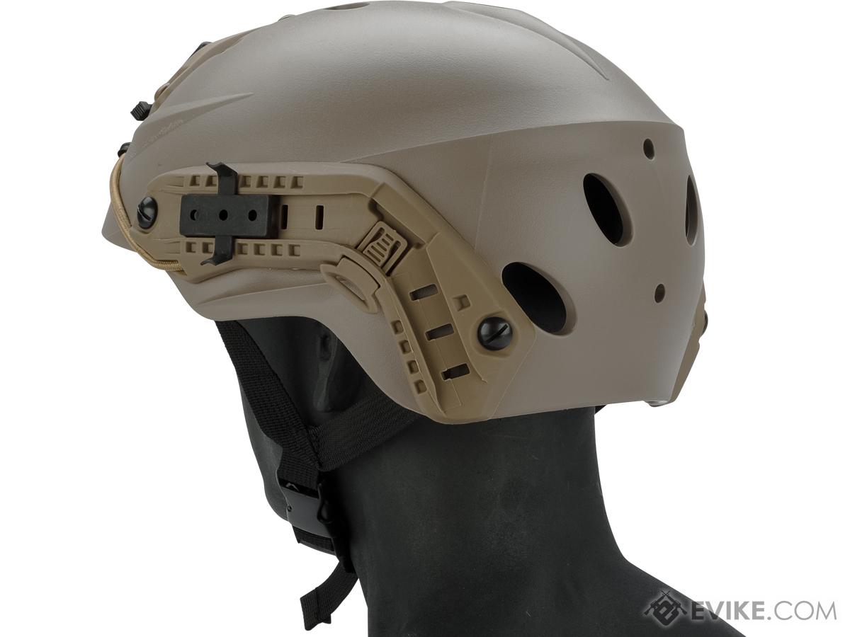 FMA Special Force Recon Tactical Helmet with ARC Rails and NVG Hood ...