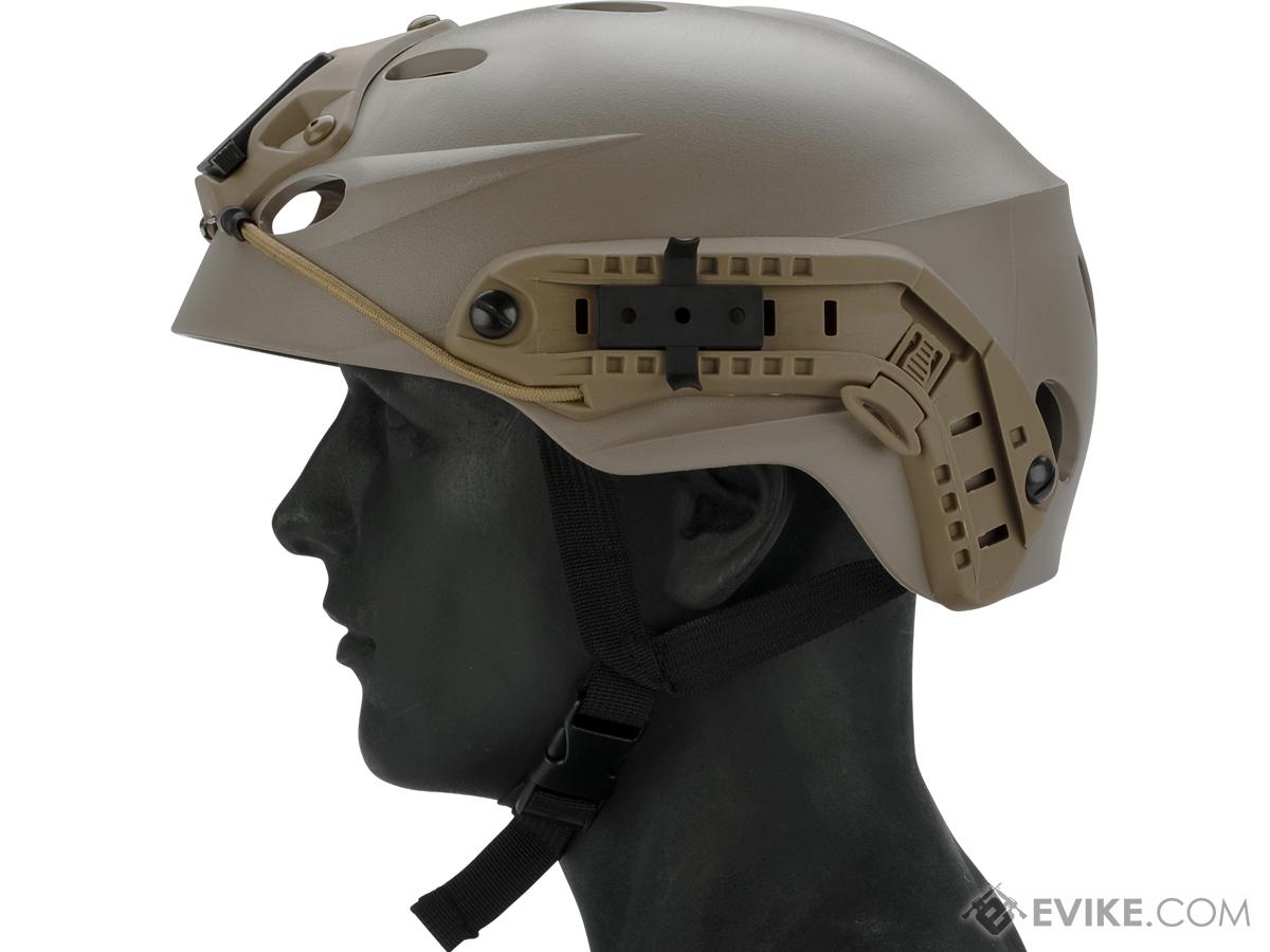 FMA Special Force Recon Tactical Helmet with ARC Rails and NVG Hood ...