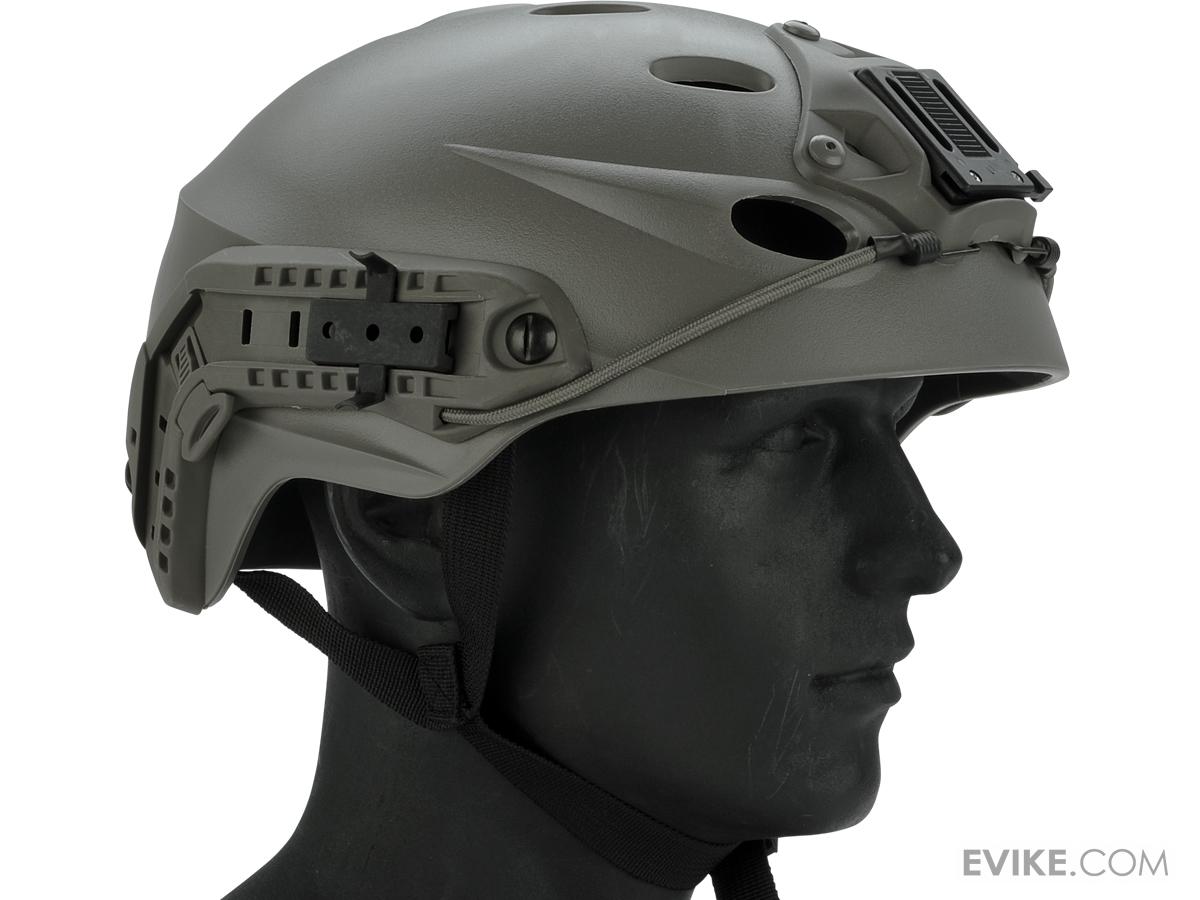 FMA Special Force Recon Tactical Helmet with ARC Rails and NVG Hood ...