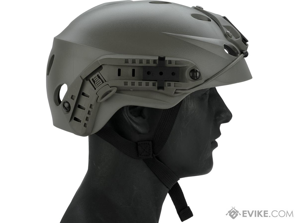 FMA Special Force Recon Tactical Helmet with ARC Rails and NVG Hood ...