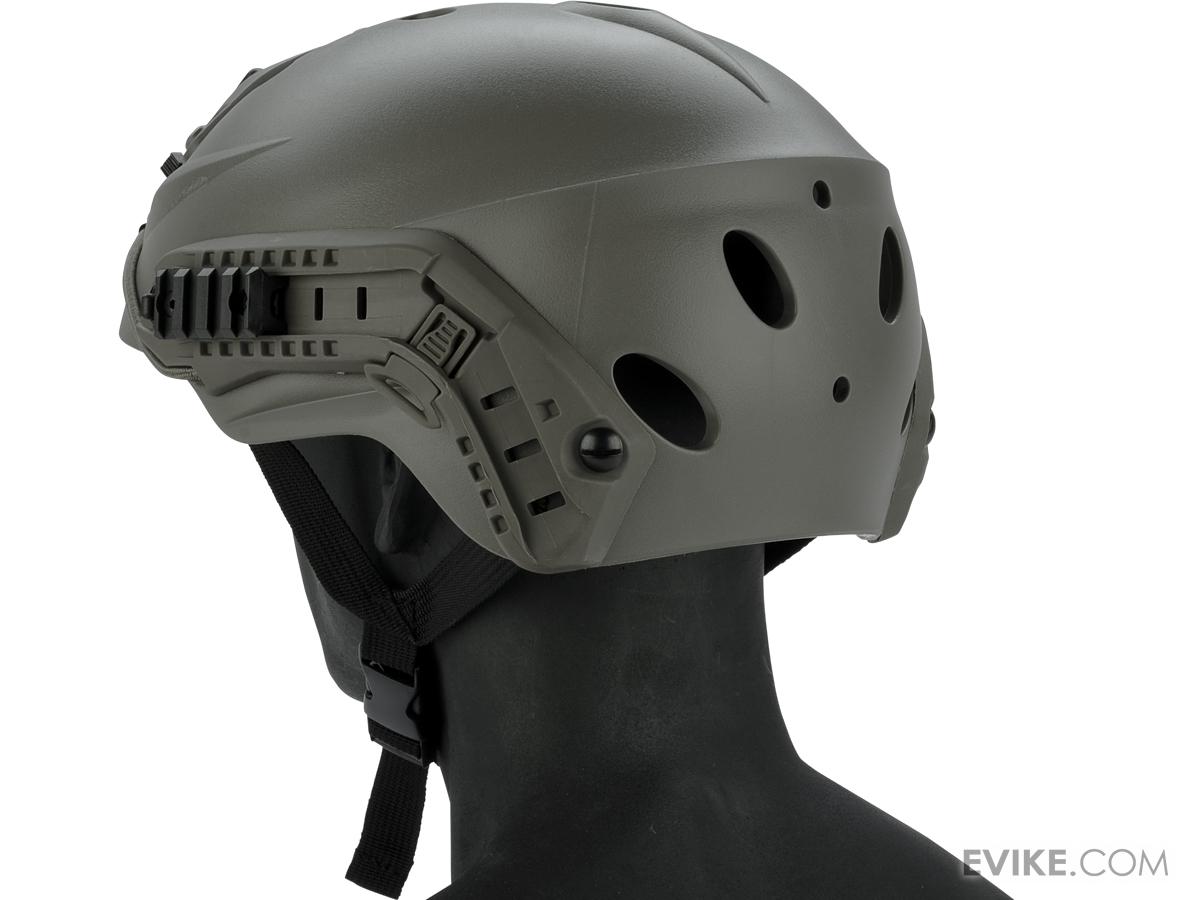 FMA Special Force Recon Tactical Helmet with ARC Rails and NVG Hood ...