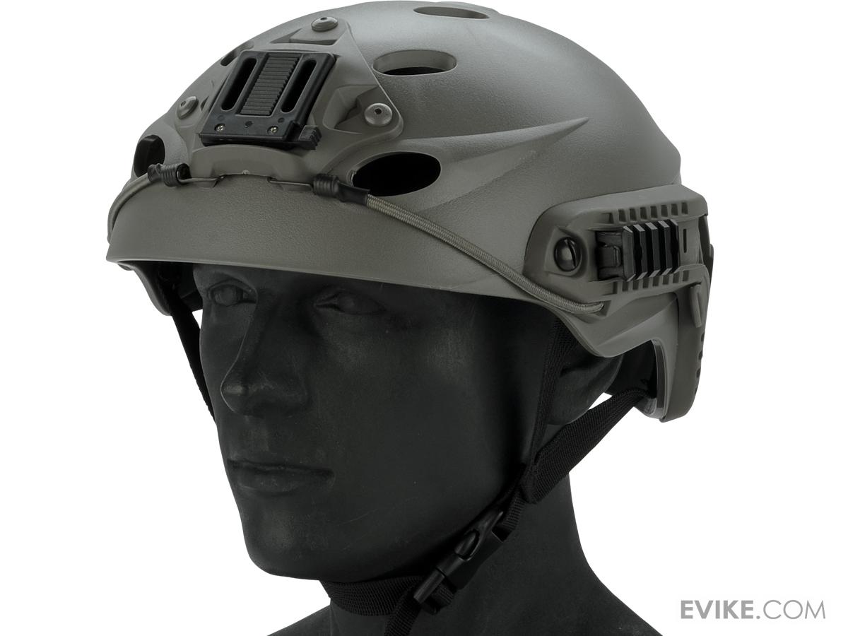 FMA Special Force Recon Tactical Helmet with ARC Rails and NVG Hood ...