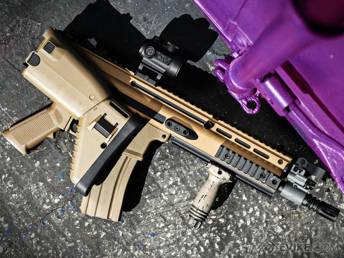 FN Herstal Licensed SCAR-L Airsoft AEG Rifle by Cybergun (Color: Desert ...
