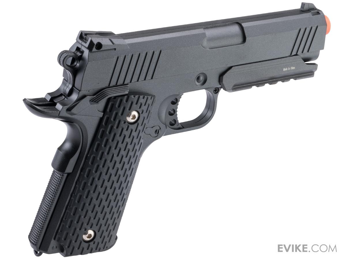Galaxy Tactical G25 1911 Spring Powered Airsoft Pistol (Color: Black ...