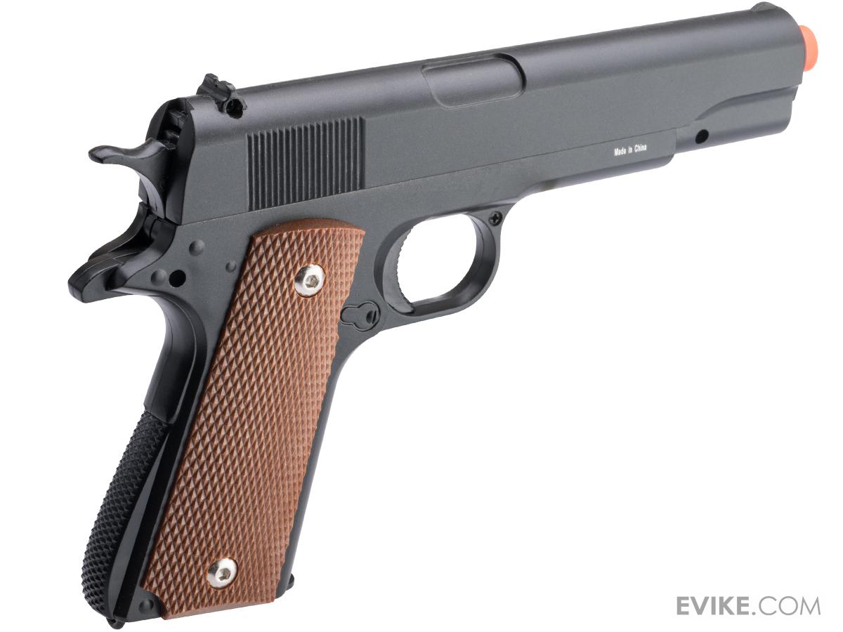Galaxy Heavy Weight M1911 Spring Powered Airsoft Pistol (Color: Black ...