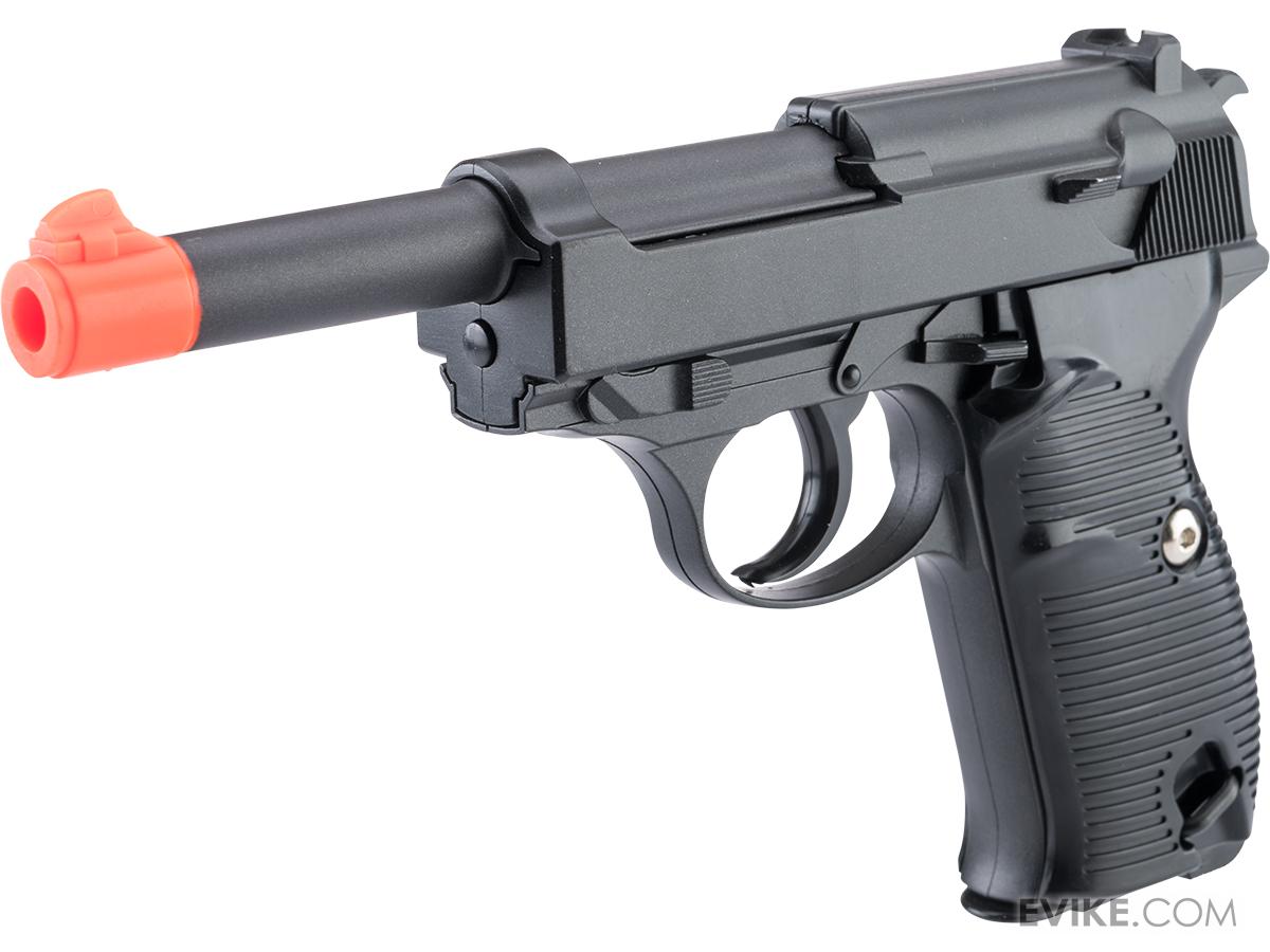 Galaxy Heavy Weight P38 Spring Powered Airsoft Pistol (Color: Black ...