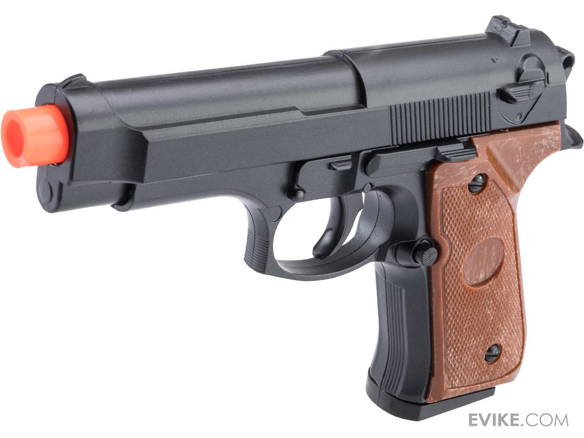 Galaxy 3/4 Scale M9 Spring Powered Airsoft Pistol (Color: Black ...