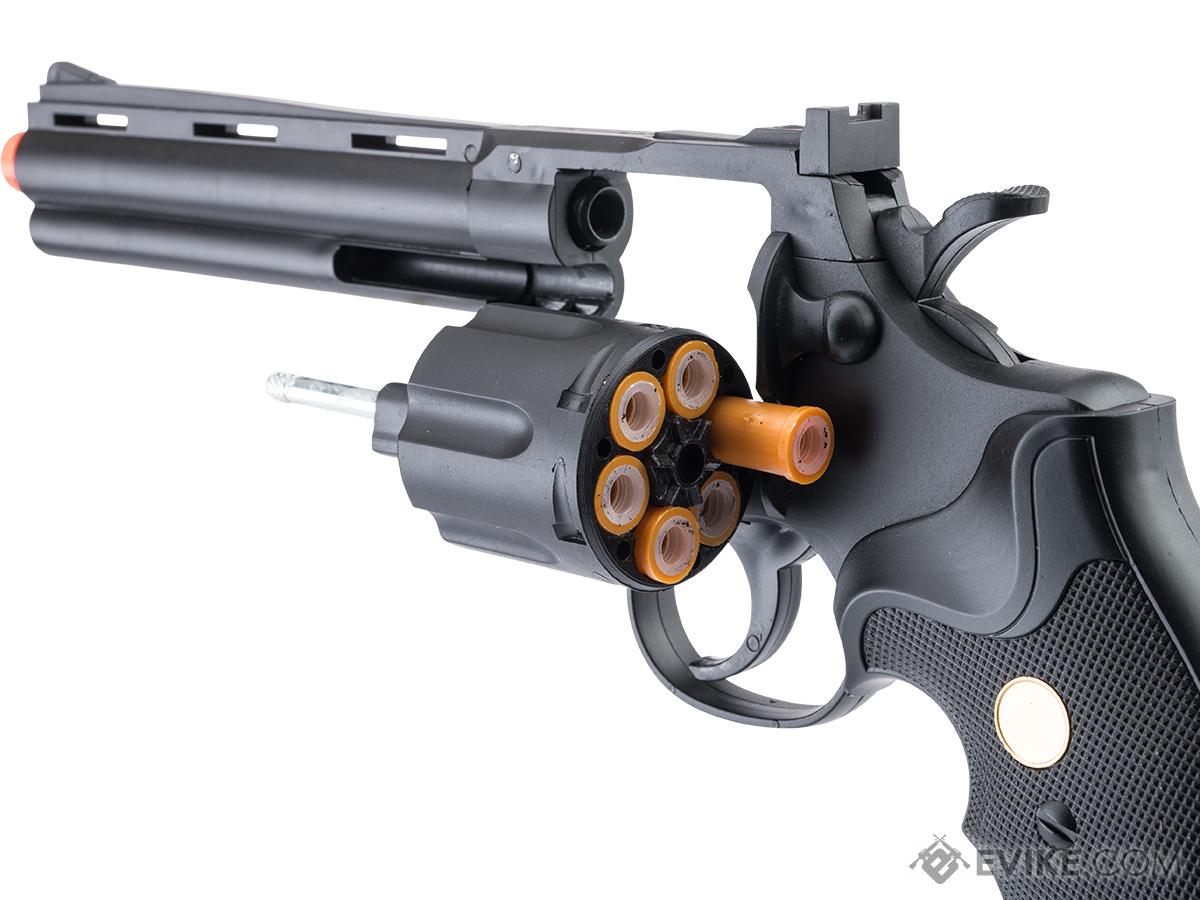 Galaxy 5.5" Magnum Spring Powered Airsoft Revolver (Color: Black ...