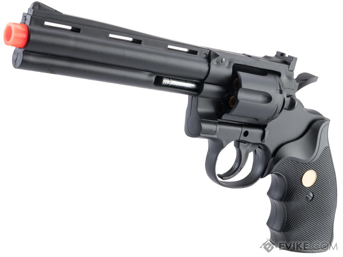 Galaxy 5.5" Magnum Spring Powered Airsoft Revolver (Color: Black ...