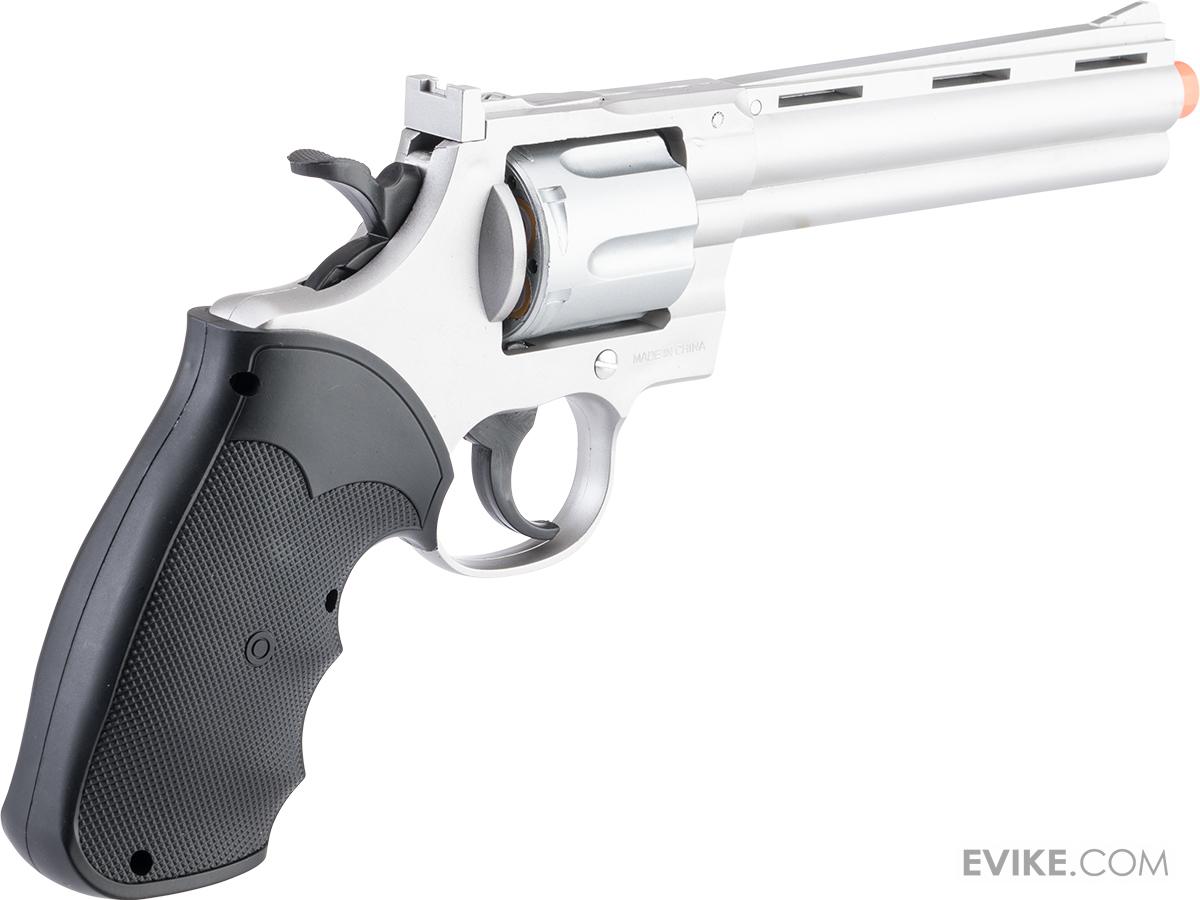 Galaxy 5.5" Magnum Spring Powered Airsoft Revolver (Color: Silver ...