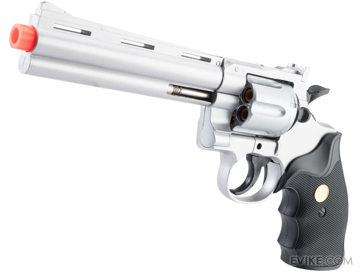 Galaxy 5.5" Magnum Spring Powered Airsoft Revolver (Color: Silver ...