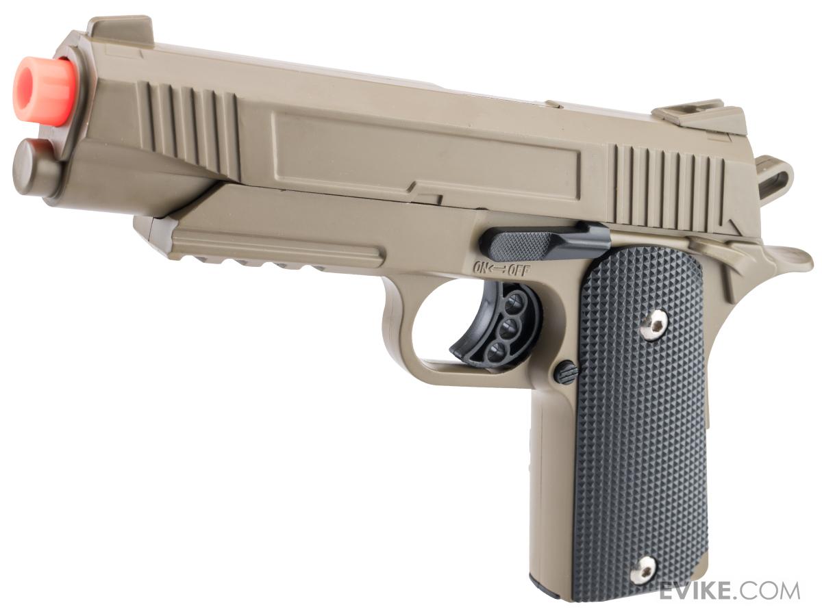 Galaxy Full Size Tactical G38 1911 Spring Powered Airsoft Pistol (Color ...
