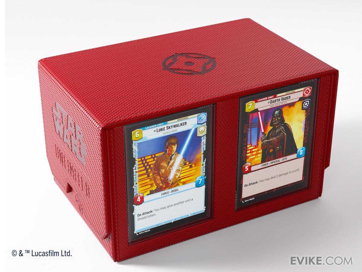 Gamegenic "Star Wars: Unlimited" Double Deck Pod Protective Card Box (Color: Red), MORE ...