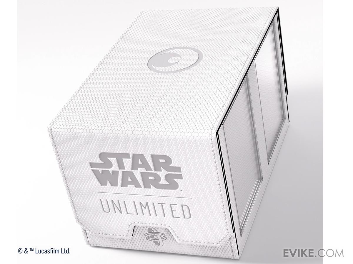 Gamegenic "Star Wars: Unlimited" Double Deck Pod Protective Card Box (Color: White-Black), MORE ...